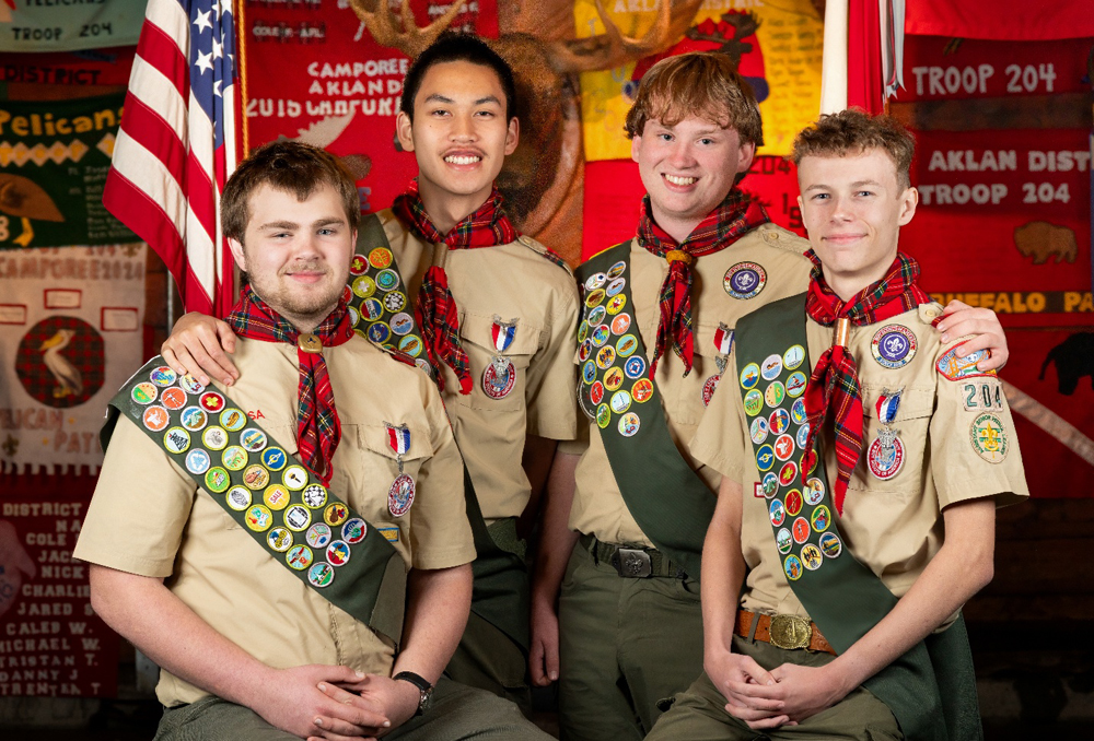 Scouts BSA Troop 204 honors four new Eagle Scouts — Lamorinda Weekly